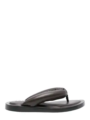 JIL SANDER Nappa Flip Flops - Brown