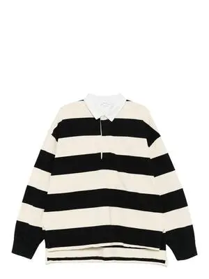 Alexander McQueen Striped Polo Shirt - Neutrals