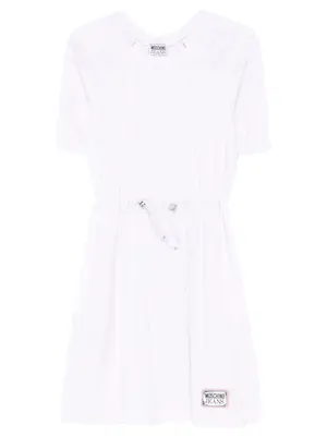 Moschino Poplin Midi Dress - White
