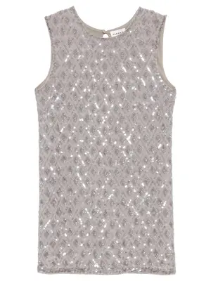 P.a.r.o.s.h Sequined Mini Dress - Neutrals