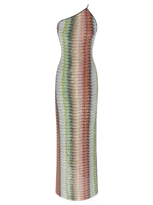 Missoni Single-shoulder Maxi Dress - Red