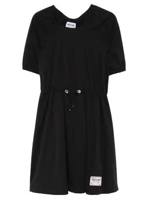 Moschino Poplin Midi Dress - Black