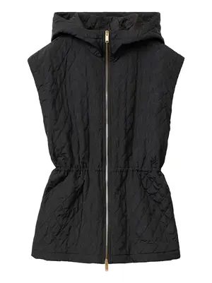 Fabiana Filippi Diamond-quilted Gilet - Black