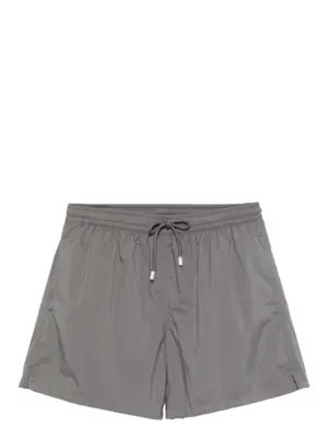 Fedeli Drawstring-waist Swim Shorts - Grey