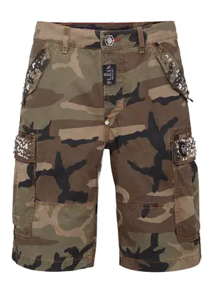 PHILIPP PLEIN Philipp Plein Stud-Embellished Cargo Shorts
