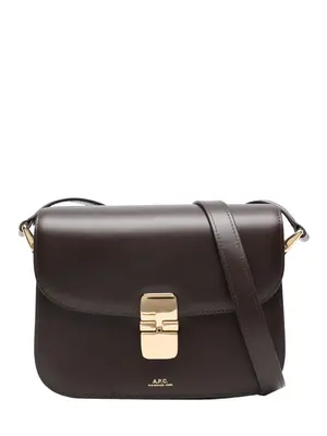 A.p.c. A.P.C. Small Grace Shoulder Bag Brown