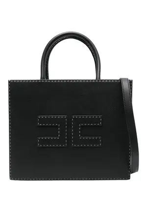 Elisabetta Franchi Medium Tote Bag - Black
