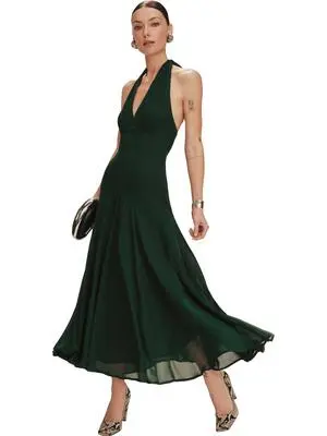 REFORMATION Briony Dress - Green