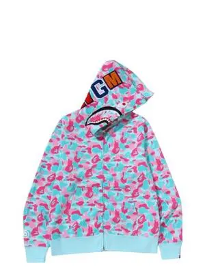 A BATHING APE Store Miami Separate Shark Full Zip Hoodie - Multicolor