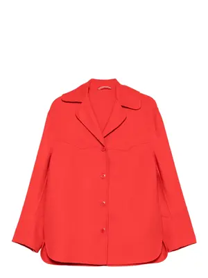 Ermanno Scervino Virgin Wool Coat - Red