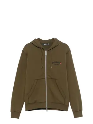 Dsquared2 Logo-appliqué Hoodie - Green