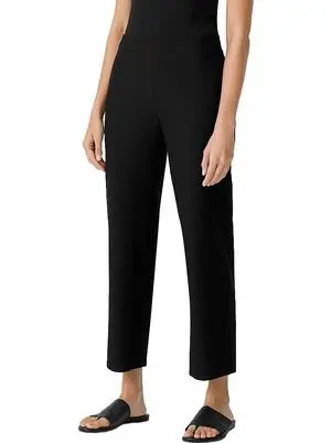 Eileen Fisher Straight Ankle Pants - Black