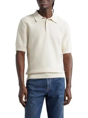 Dolce & Gabbana Textured Polo Sweater - M2826 Beige Chiarissimo