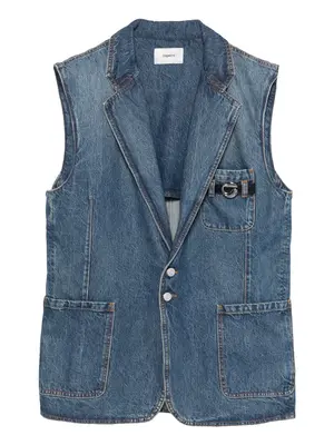Coperni Sleeveless Denim Jacket - Blue