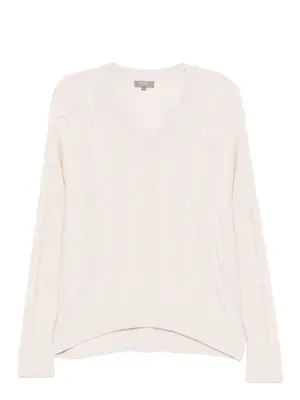 N.peal Cable Cricket Sweater - Neutrals