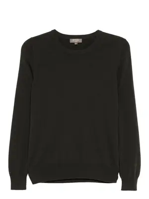 N.peal Evie Classic Round Neck Jumper - Green