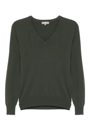 N.peal Phoebe V-neck Jumper - Green