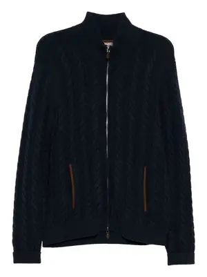 N.peal Richmond Cable Sweater - Blue