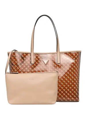 Guess Tuana Tote Bag - Brown