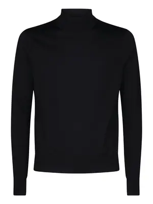 Sandro Mock Neck Pullover - Black