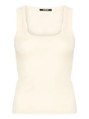 Jacquemus Logo Patch Vest - Yellow
