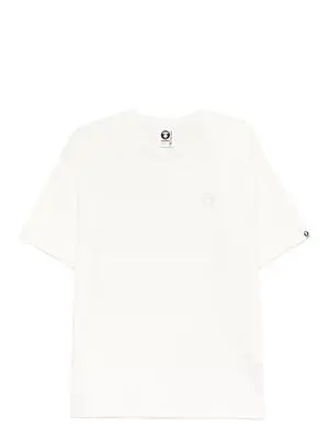 AAPE BY *A BATHING APE® Logo-patch T-shirt - Neutrals