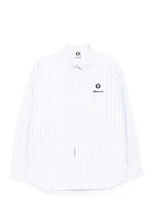 AAPE BY *A BATHING APE® Striped Shirt - White