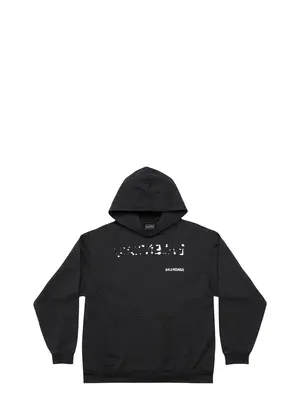 Balenciaga Medium Fit Hoodie - Black