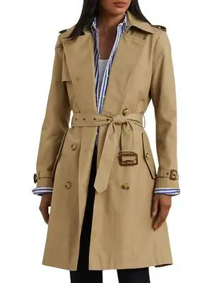 RALPH LAUREN Lauren Ralph Lauren Belted Double-Breasted Trench Coat