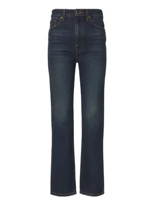 Khaite Abigail High-rise Straight Leg Jeans - Blue