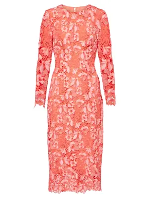 Monique Lhuillier Floral Gown - Orange
