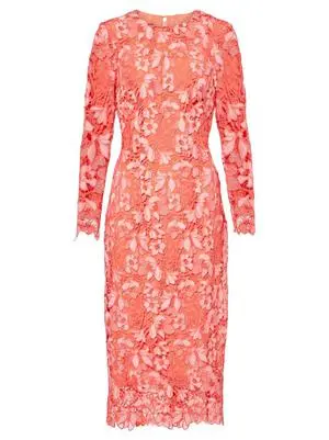 Monique Lhuillier Floral Gown - Orange