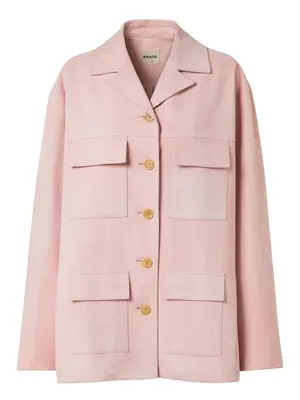 Khaite Morsson Suede Jacket - Pink