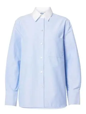 Vince Cotton Oxford Shirt - Blue