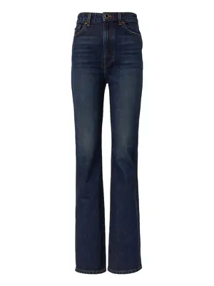 Khaite Danielle High-rise Straight Jeans - Blue