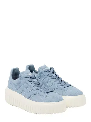 Hogan H-stripes Platform Sneakers - Blue