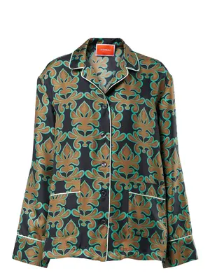 La DoubleJ Herald Printed Silk Shirt - Multicoloured