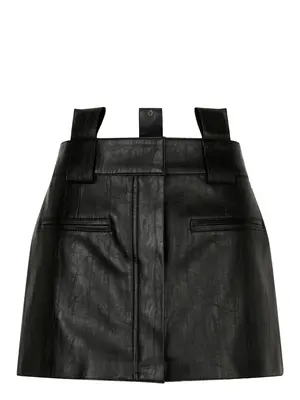 STUDIO TOMBOY Leather Mini Skirt - Black