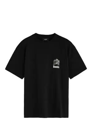 HOMIES MARBELLA Racing Special Edition Printed Cotton T-shirt - Black