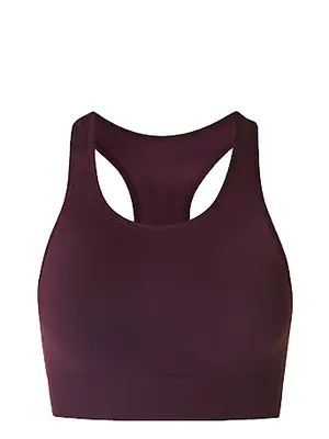 Sweaty Betty Stamina Soft-cup Stretch-woven Sports Bra - Mid Cherry Purple