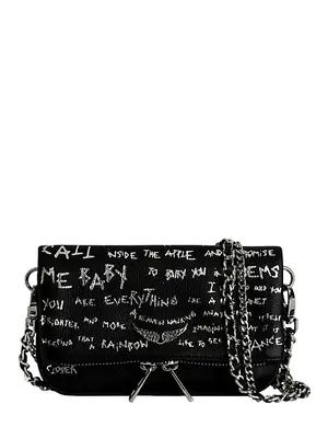 Zadig&Voltaire Rock Nano Leather Clutch - Black
