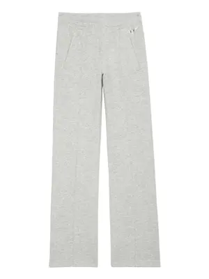 Zadig&Voltaire Elasticated-waist Cotton-blend Jogging Bottoms - Gris Chine Clai