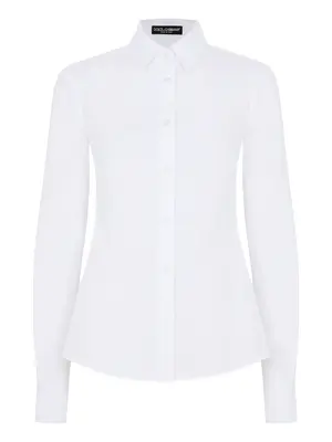 Dolce & Gabbana Stretch Poplin Shirt - White