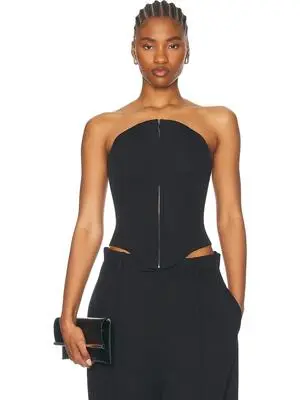 Alexander McQueen Bustier Top - Black