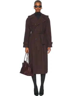 Wardrobe.NYC WARDROBE.NYC Trench Coat Dark Brown