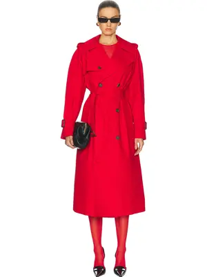 Wardrobe.NYC WARDROBE.NYC Trench Coat Red