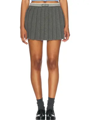 Miu Miu Mini Tennis Skirt - Ardesia