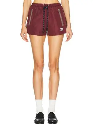 Miu Miu Track Short - Amaranto