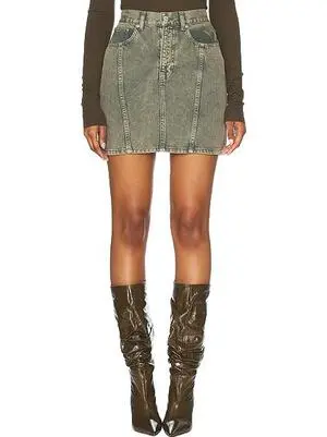 Moschino Denim Mini Skirt - Multi Grey