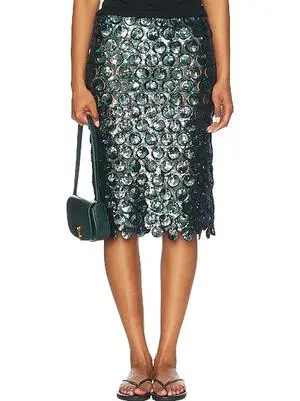 Christopher Esber Sequined Crochet Skirt - Multi